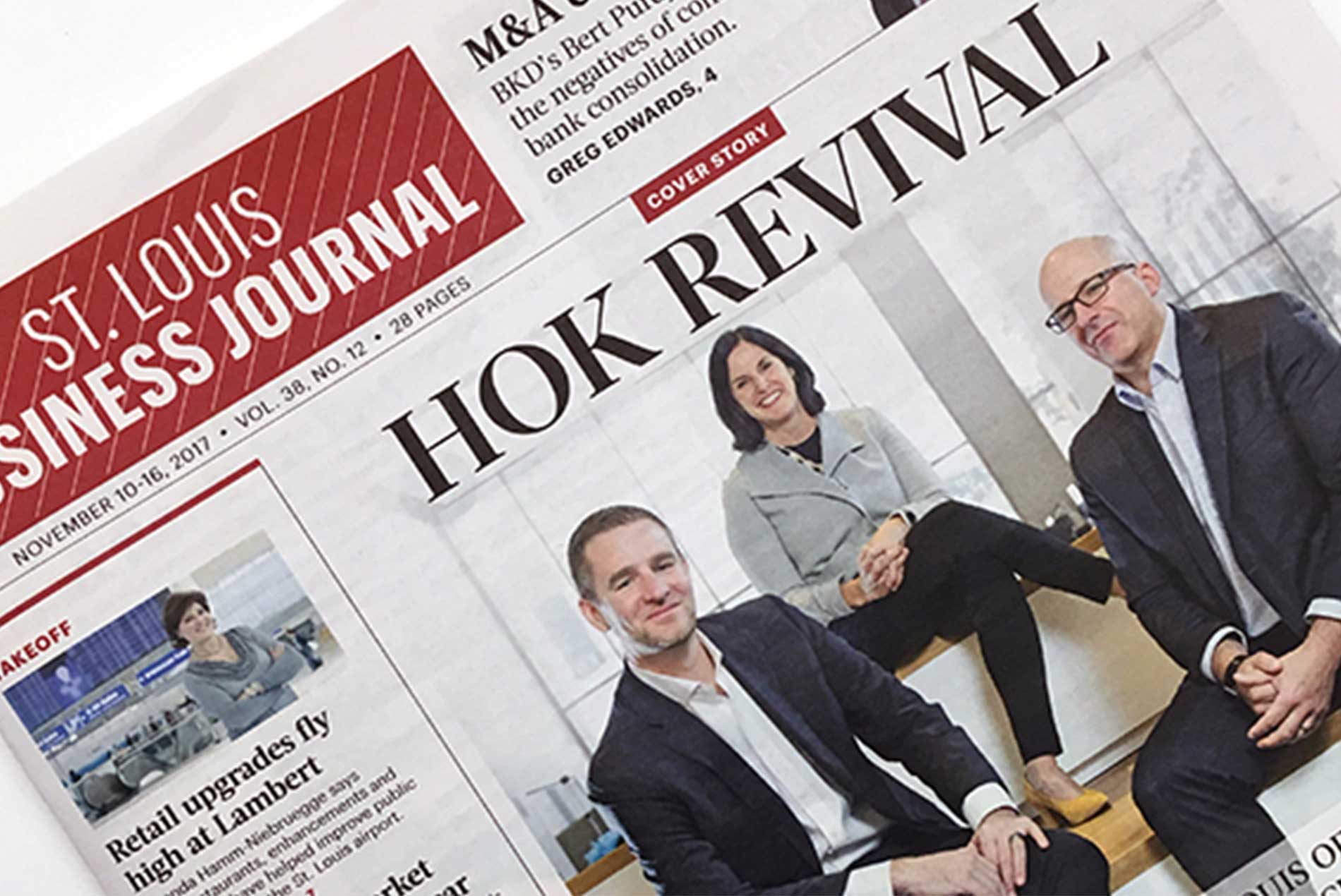 Business Journal Documents Growth of HOK's St. Louis Practice, Regional ...