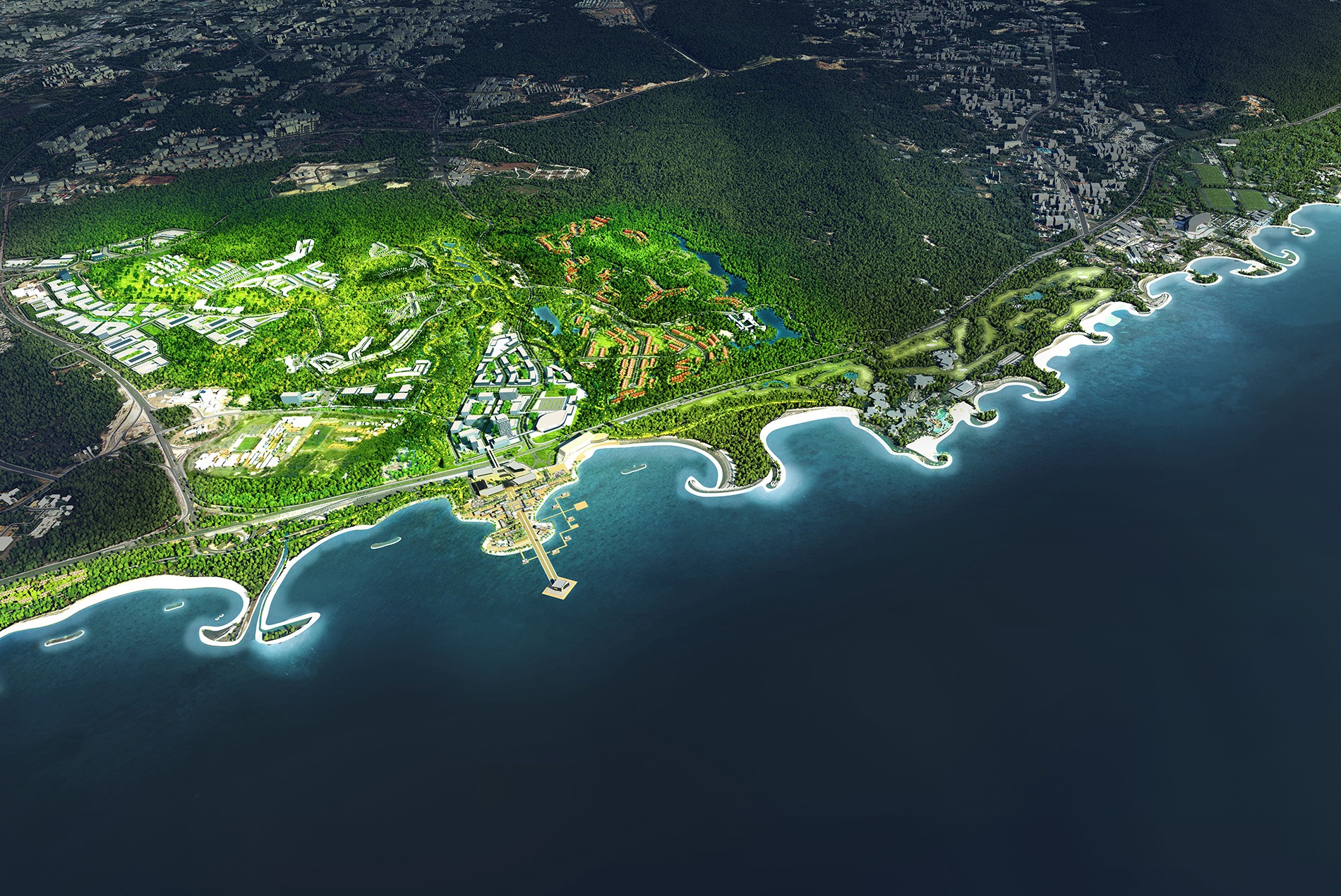 Brunei Jerudong Waterfront Area Concept Master Plan - HOK