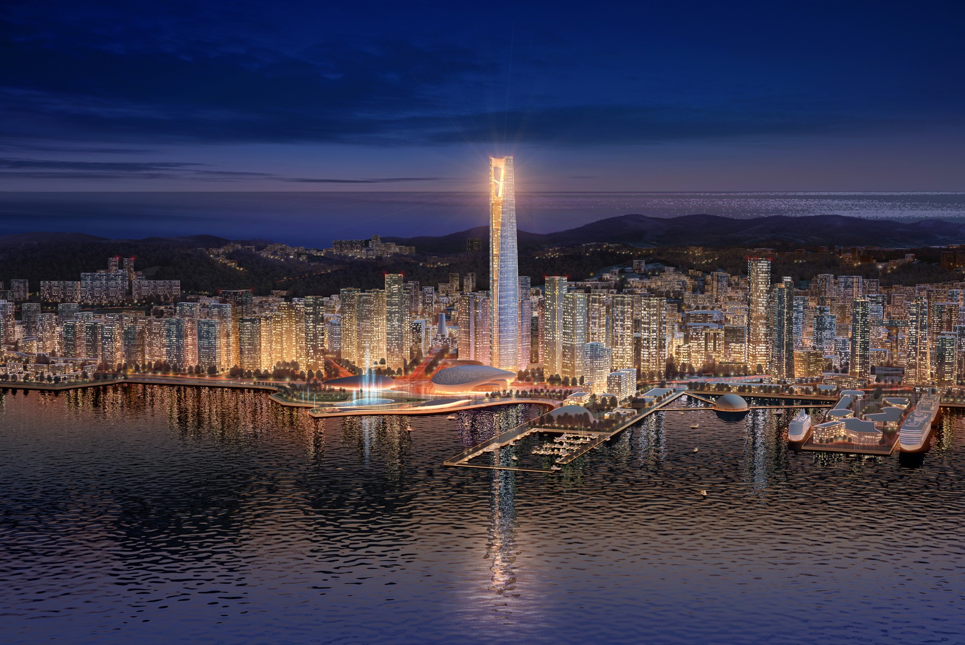 Greenland Dalian East Harbor Tower - HOK