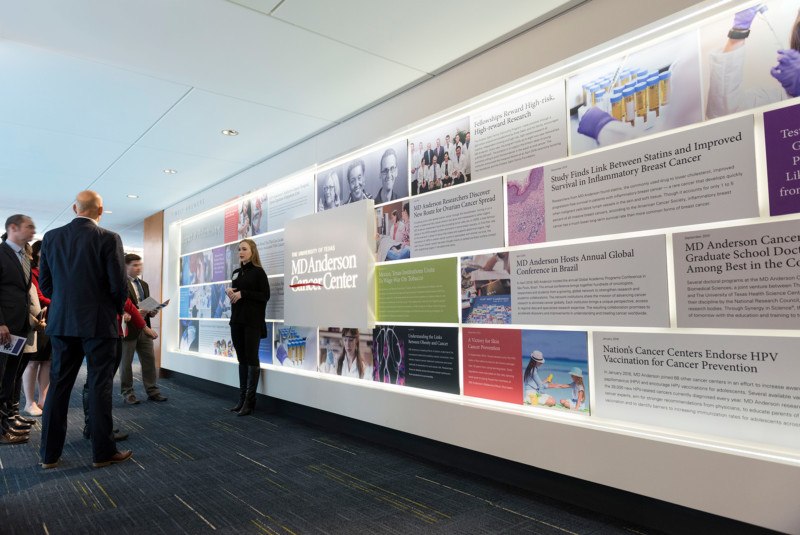 Md Anderson Cancer Center Exhibit And Display Program Hok