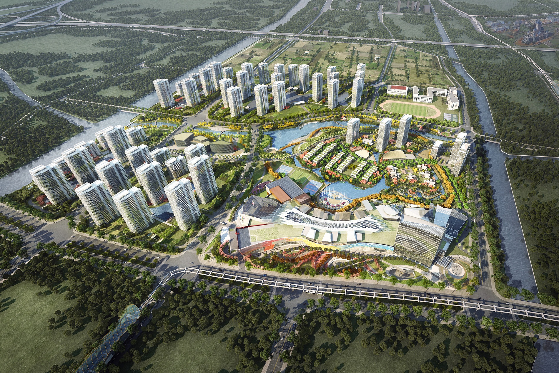 Ningbo Hangzhou Bay Ocean Spring Resort Town Master Plan - HOK