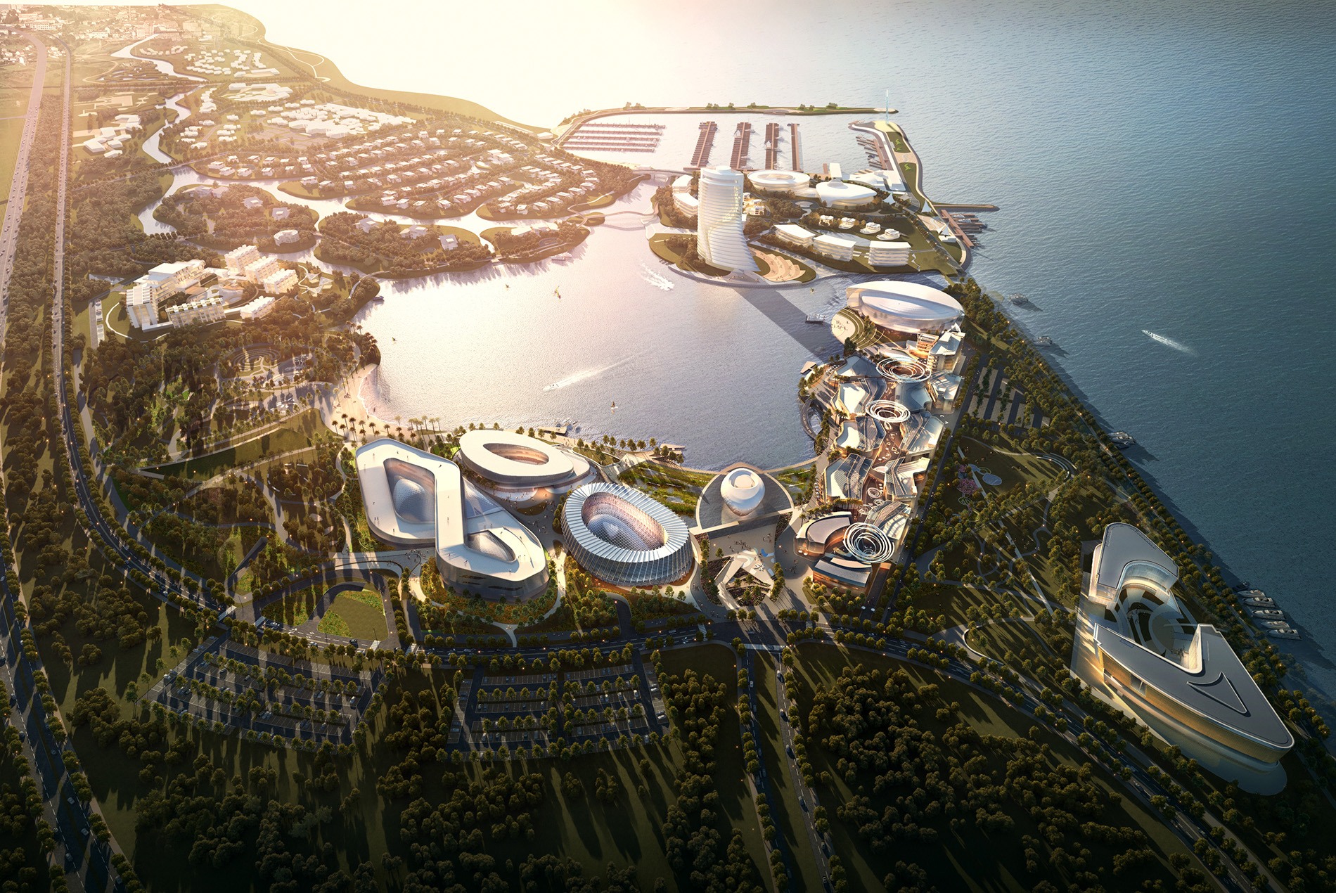 Suzhou Wujiang East Taihu Lake Golden Bay Tourism Complex - HOK