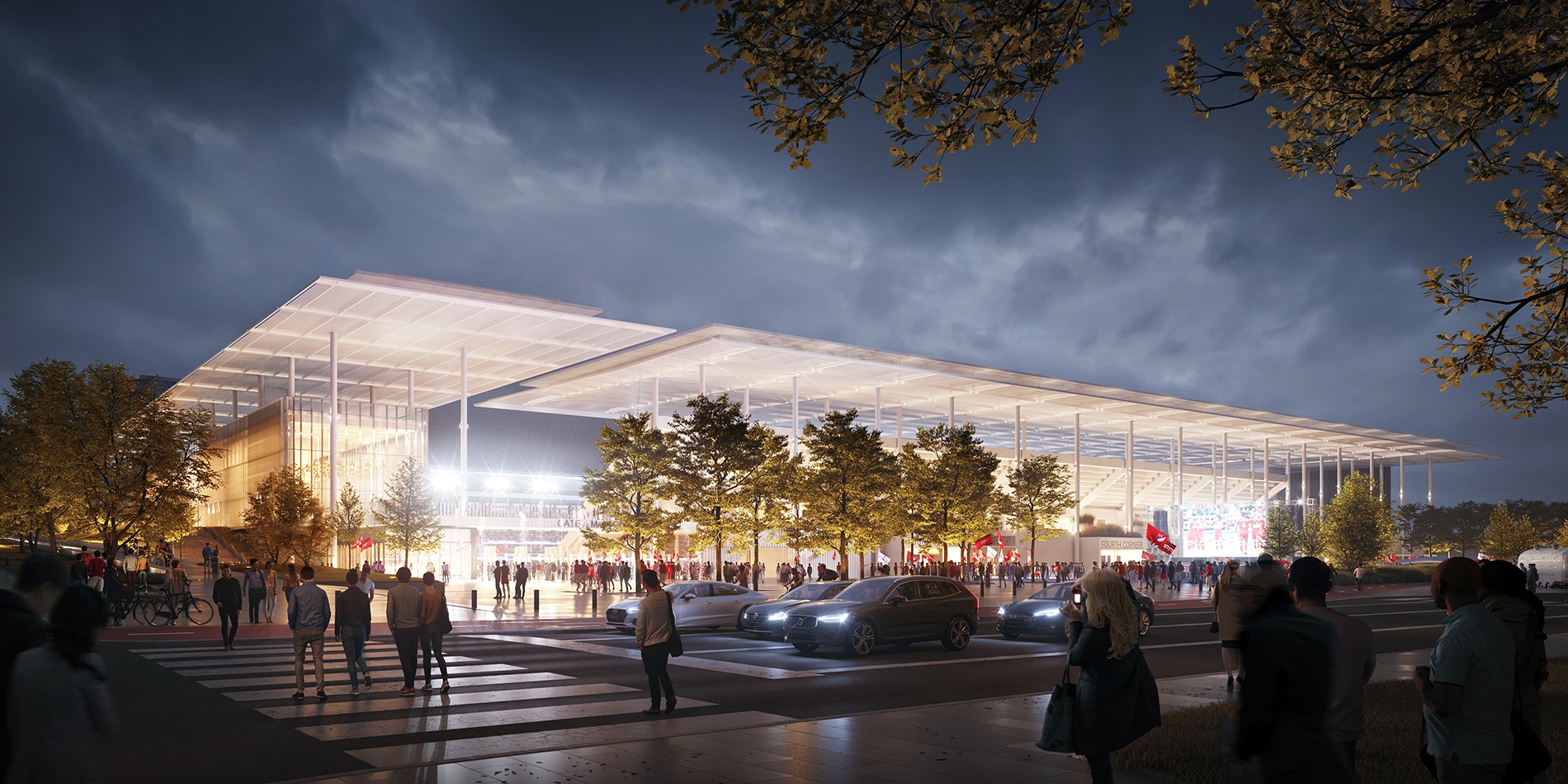 Design Revealed for New St. Louis MLS Stadium and Mixed-Use District - HOK