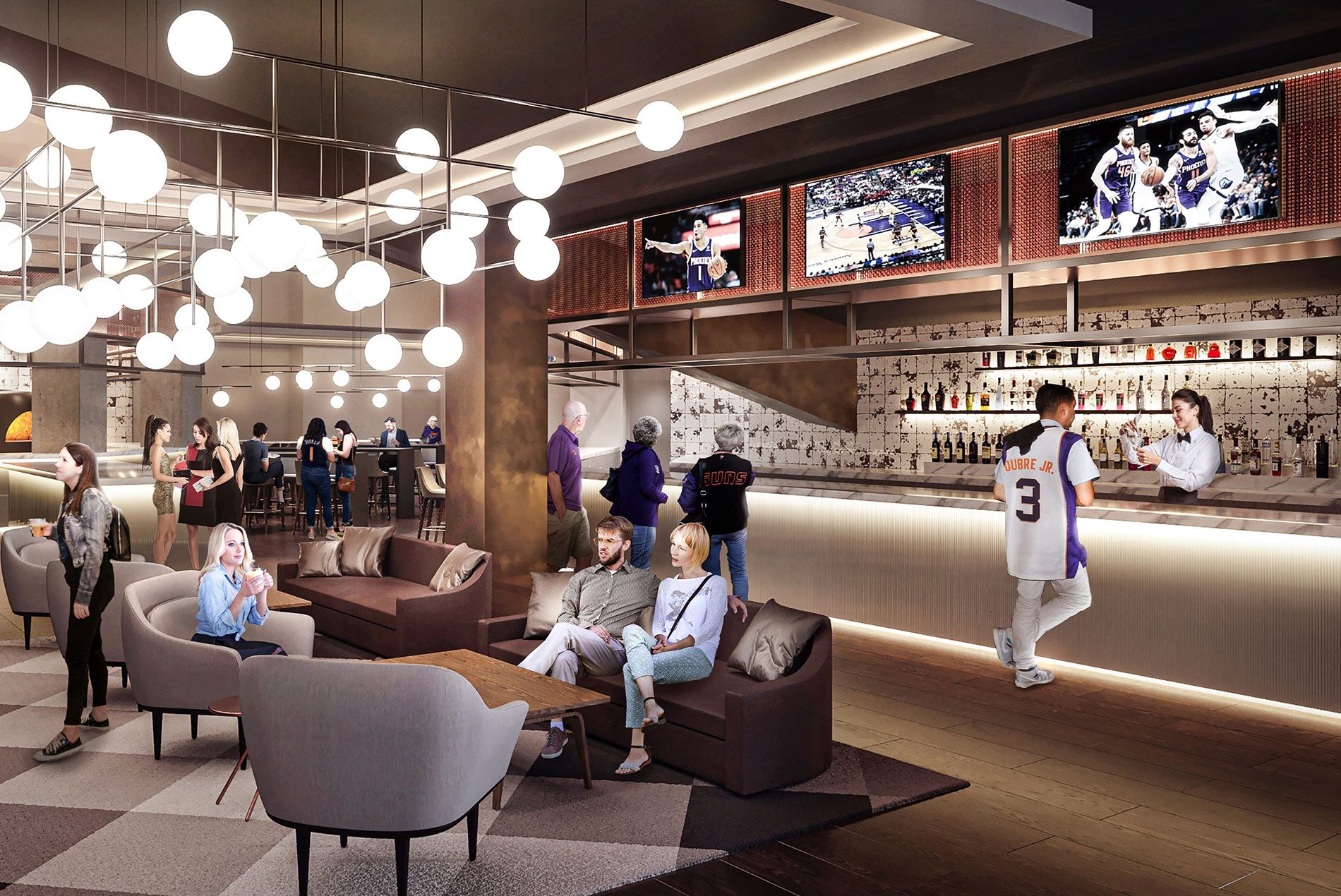 NBA's Phoenix Suns Unveil HOK's Design of Reimagined Mortgage Matchup ...