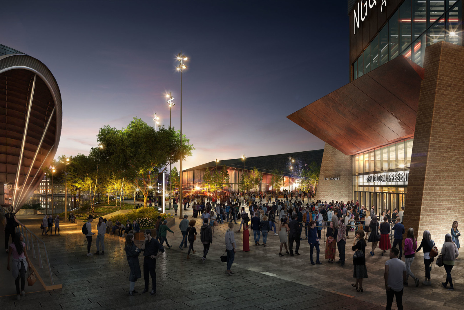 NewcastleGateshead Quays - HOK