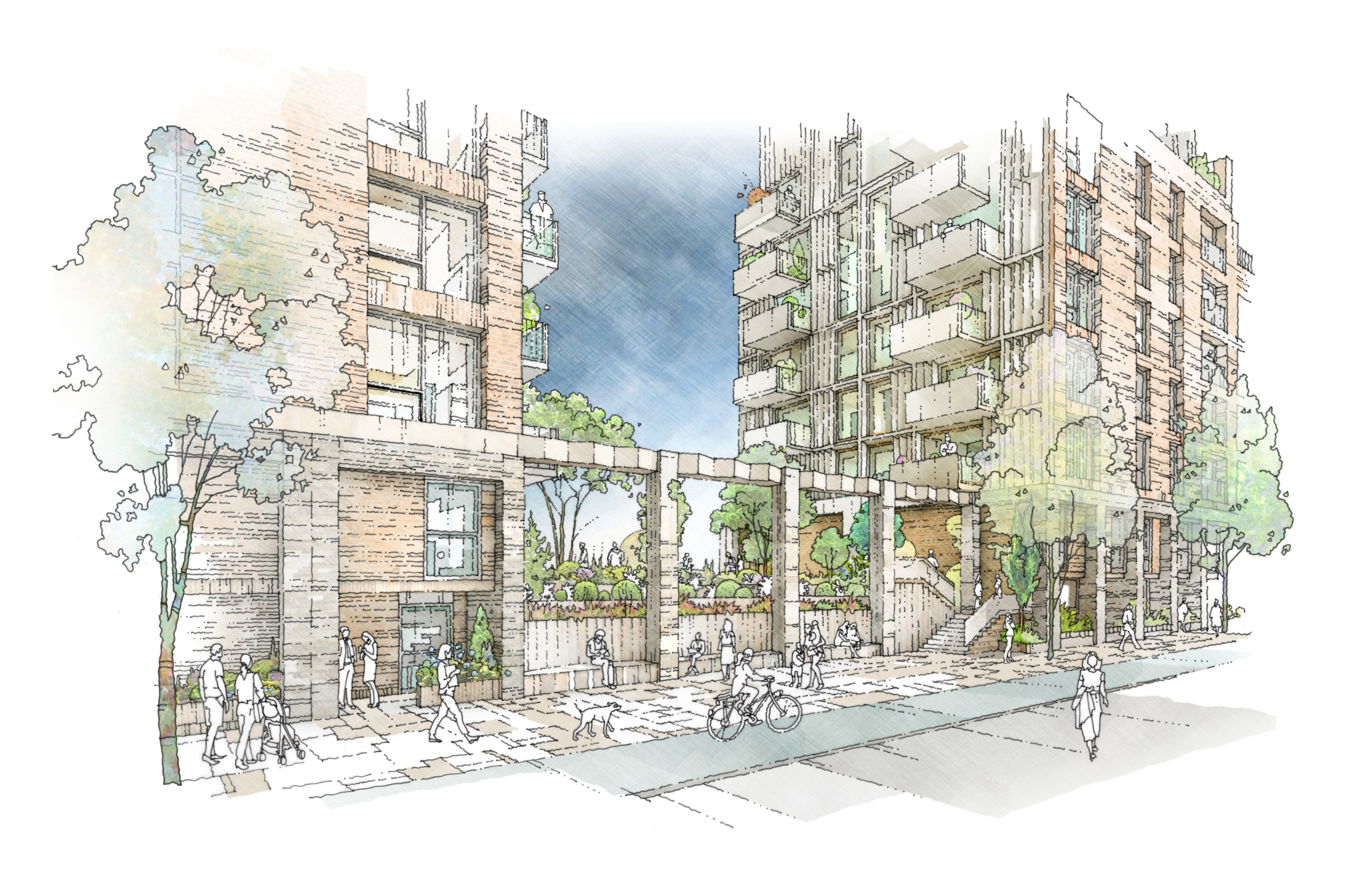 Bollo Lane Mixed-Use Development - HOK