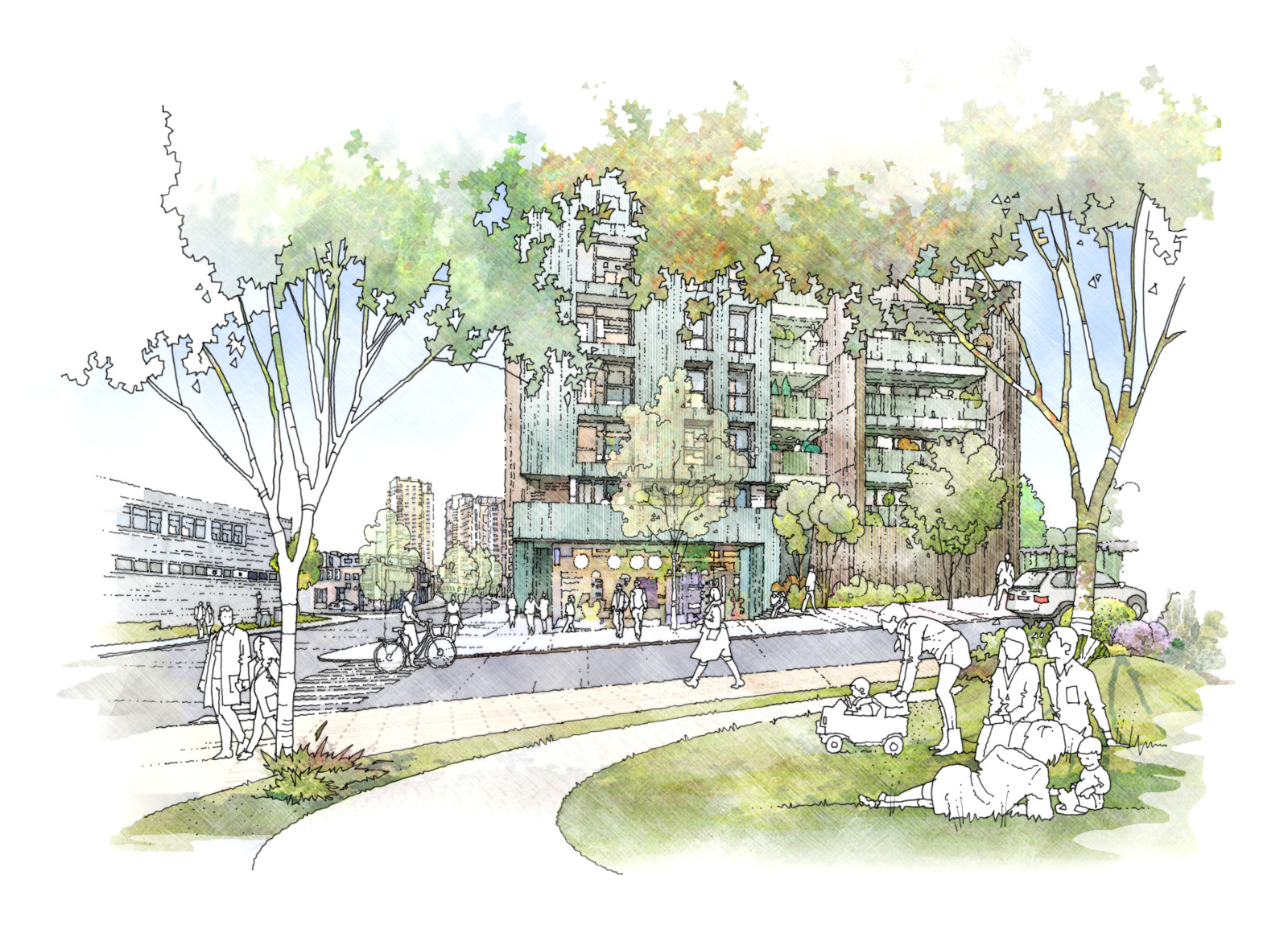 Bollo Lane Mixed-Use Development - HOK