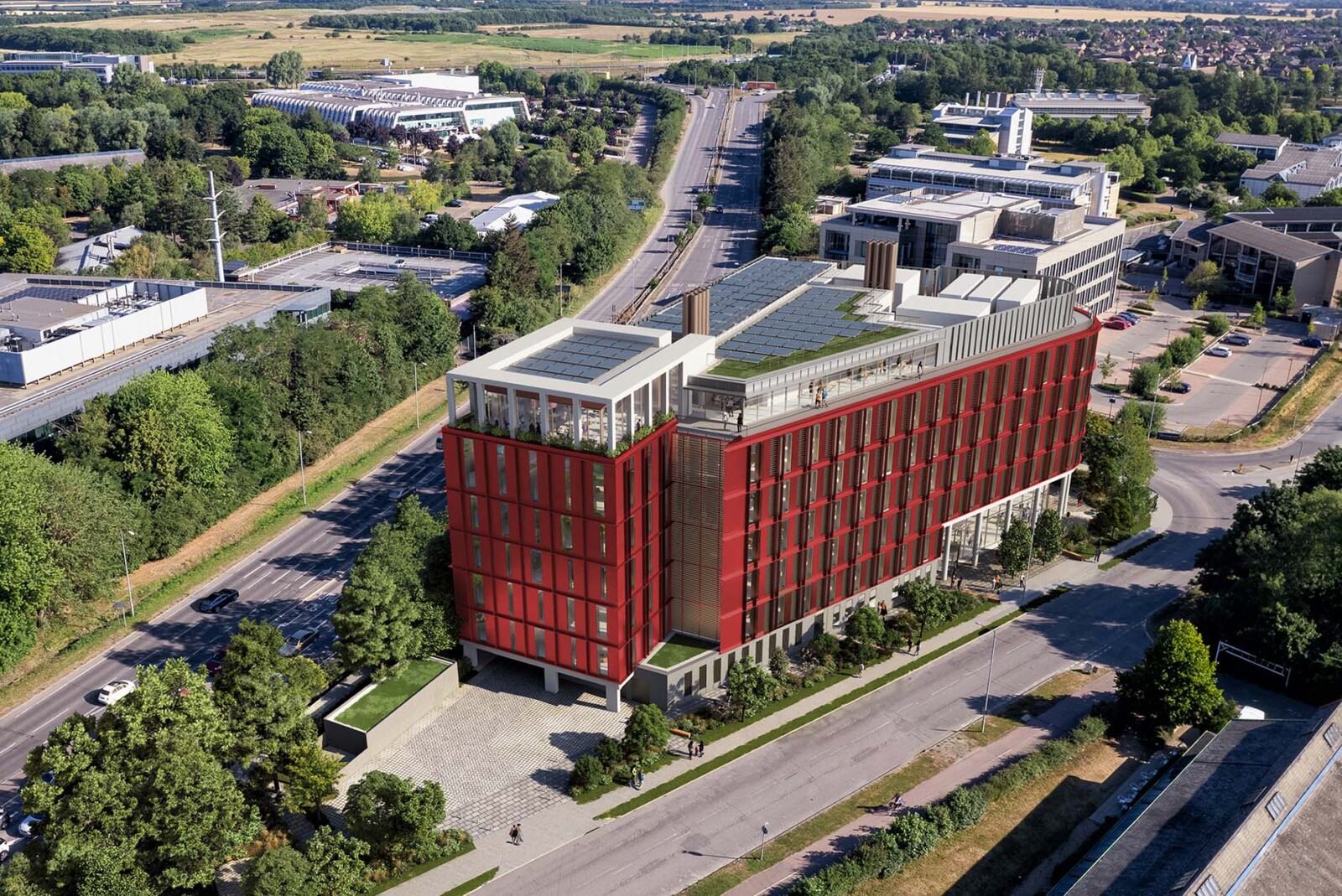 HOK Designs New Lab and Office Building in Cambridge, England - HOK