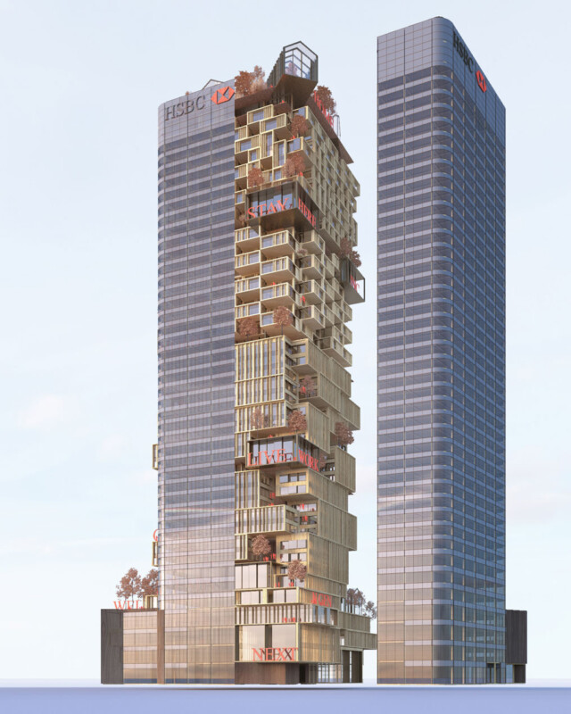 Retrofitting Office Towers as Vertical Neighborhoods - HOK