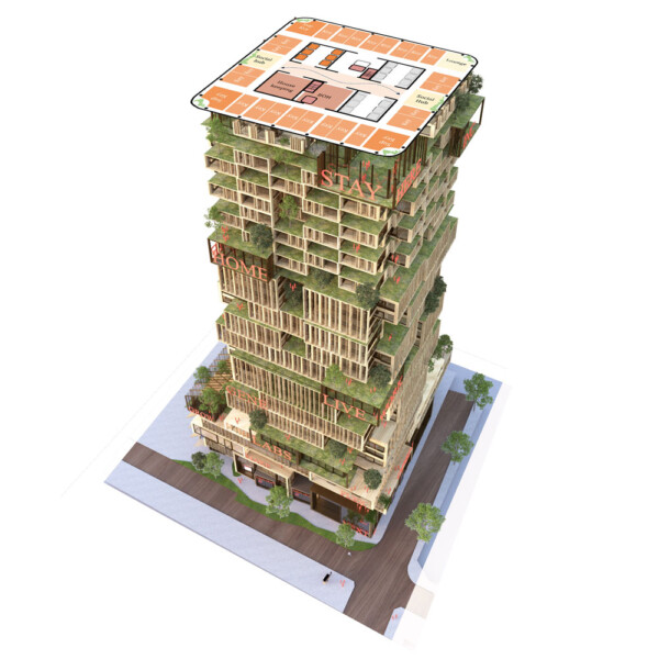 Retrofitting Office Towers as Vertical Neighborhoods - HOK