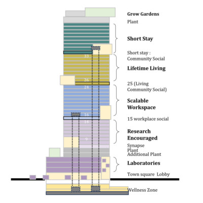 Retrofitting Office Towers as Vertical Neighborhoods - HOK