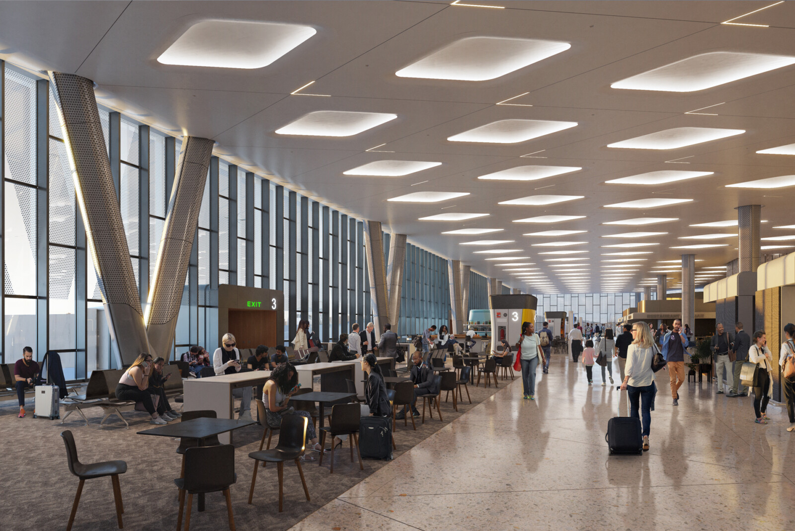 HOK Designing Modern Airport Terminals in Mobile and Monterey - HOK