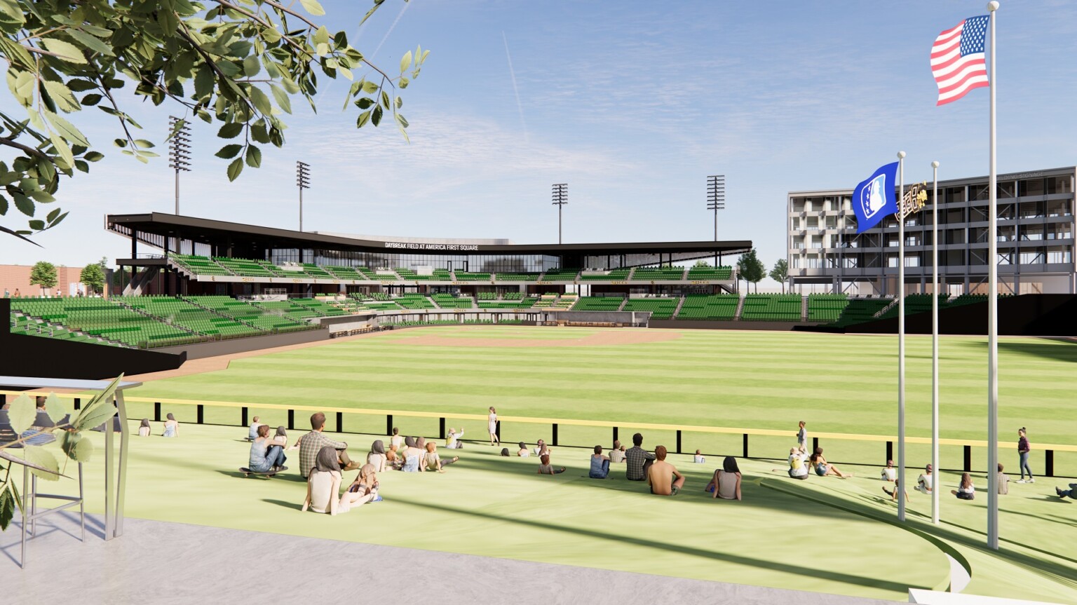 Design Details Revealed for Salt Lake Bees' New Triple-A Ballpark - HOK