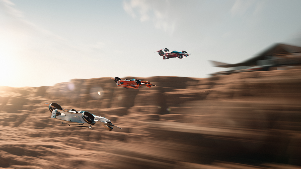 Airspeeder and HOK Unveil Modular Race Vertiport - HOK