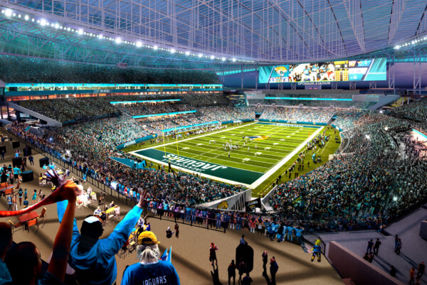 Construction Advances on HOK-Designed Jacksonville Jaguars Stadium of ...